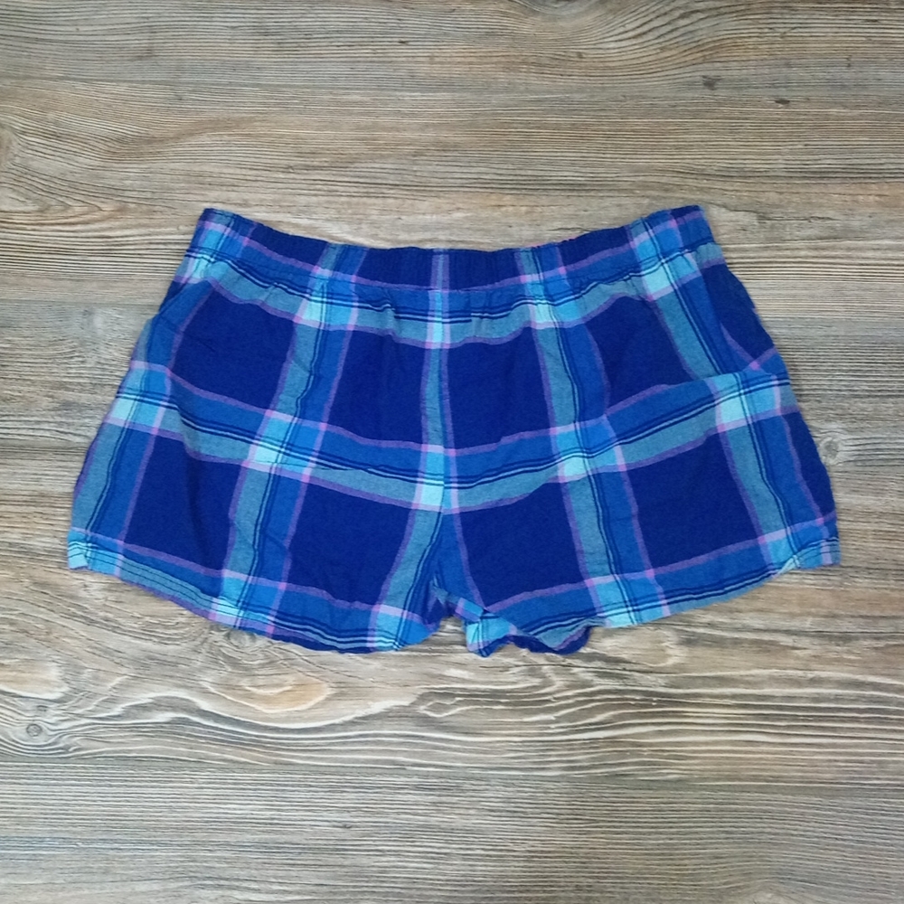 Pink Victoria's Secret Plaid Pajama Lounge Shorts - Gem
